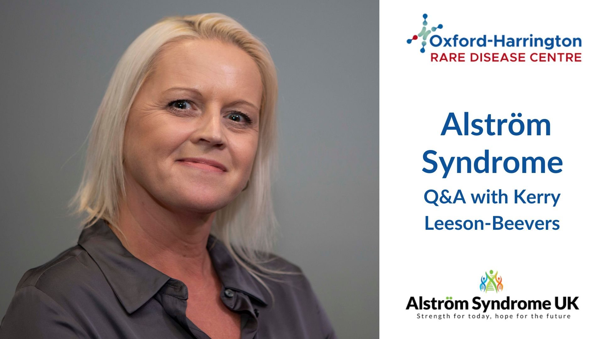 Alström Syndrome with Kerry Leeson-Beevers :: Oxford-Harrington Rare ...